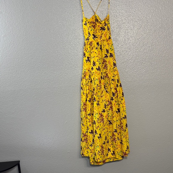 A.L.C. | Dresses | Alc Yellow Floral Maxi Dress | Poshmark